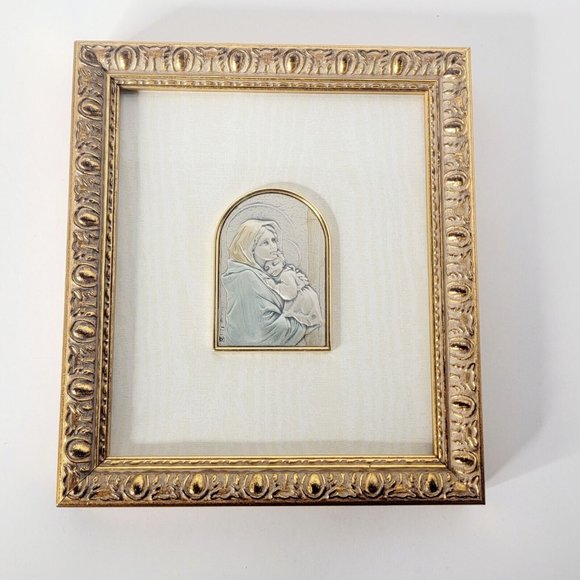 Source Unknown | Art | Sterling Silver 925 Virgin Mary Baby Jesus ...